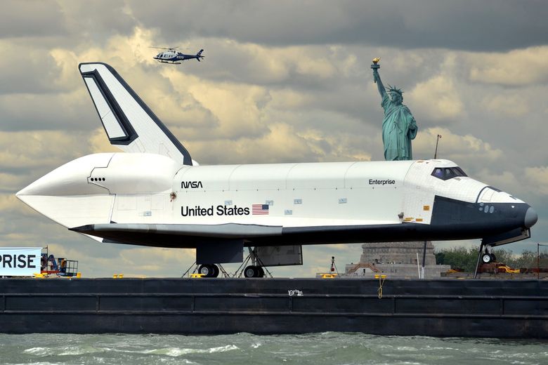 Nasas Enterprise Space Shuttle In Its New Home As It Meet Dream
