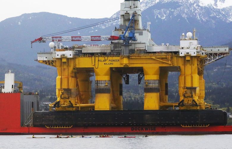 ‘Cold welcome’ for Arctic drilling rig’s arrival | The Seattle Times