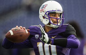 Huskies quarterback Cyler Miles retires from football, citing hip ...