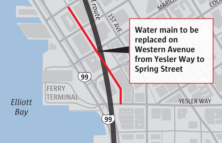 Water-main replacement on Western Avenue to start soon | The Seattle Times