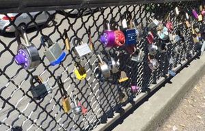 Have you put up a lock on the bridge to the Seattle Ferry Terminal? We ...