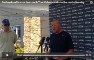 Video and quotes: Seahawks offensive line coach Tom Cable | The Seattle ...
