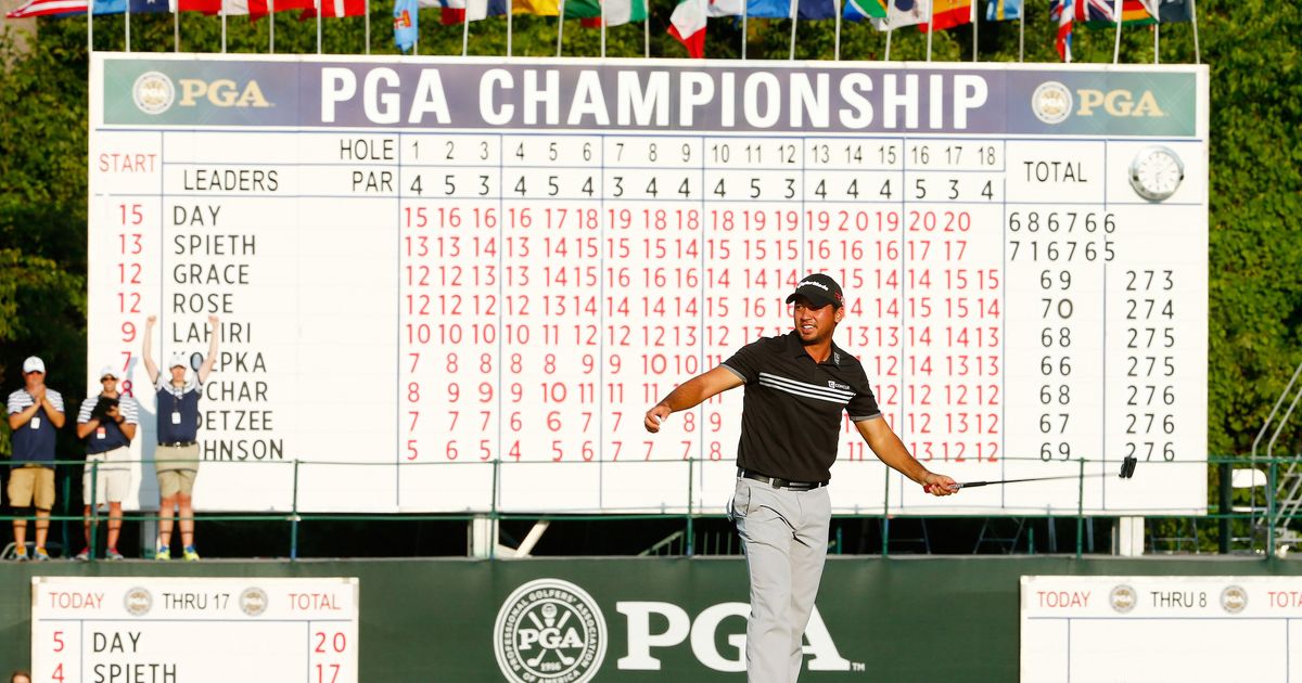 Jason Day wins his first major in record-setting style | The Seattle Times