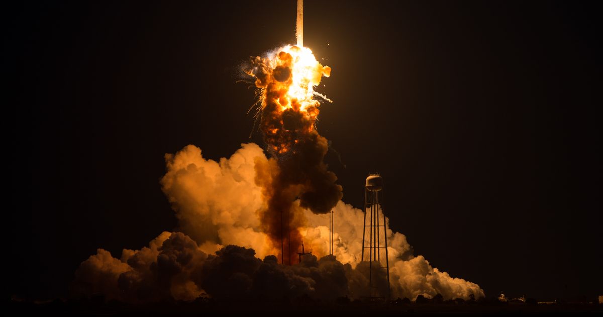New NASA photos show massive rocket explosion in Virginia | The Seattle ...