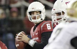 Luke Falk out, Peyton Bender starts at QB for WSU in Apple Cup | The ...