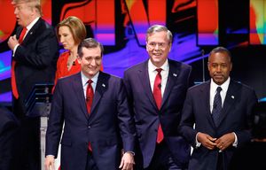 Republican candidates seeing — and wearing — red at debate | The ...