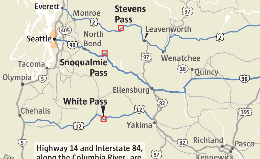 I-90 open in both directions over Snoqualmie Pass | The Seattle Times