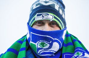 Photos: Seahawks ‘warm up’ in cold weather | The Seattle Times