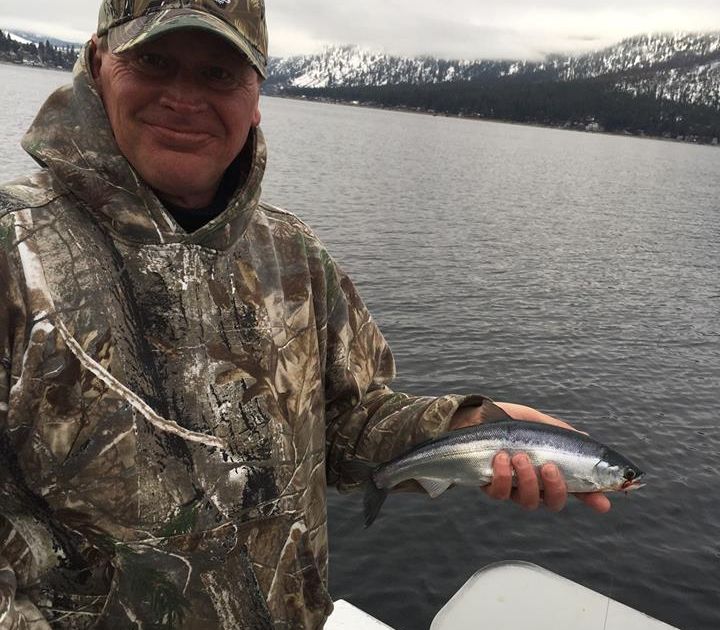 Outdoor writer Dave Graybill hooks into good Lake Chelan kokanee action ...