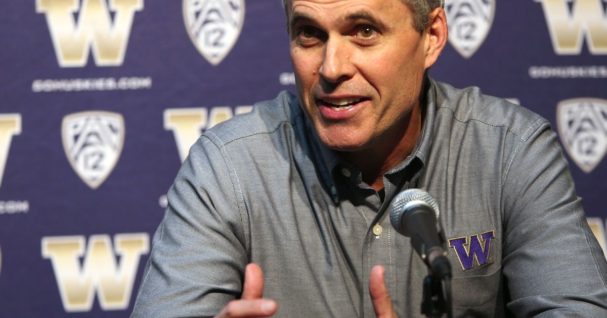 UW’s Chris Petersen on Twitter, Jake Browning, Sean McGrew, new Vicis ...