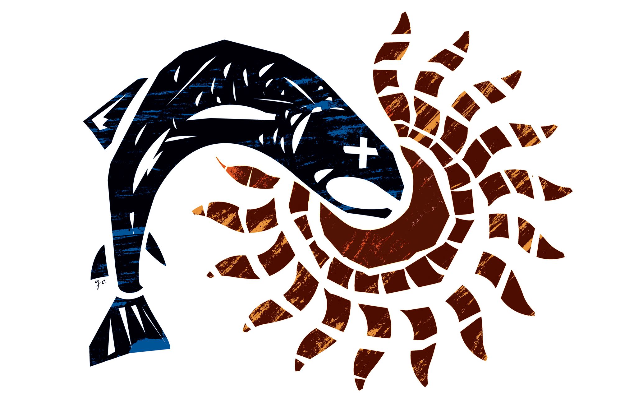 Northwest Indian Art Dolphin