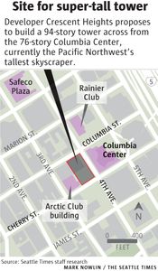 Plans for 101-story Seattle super-tower scaled back | The Seattle Times