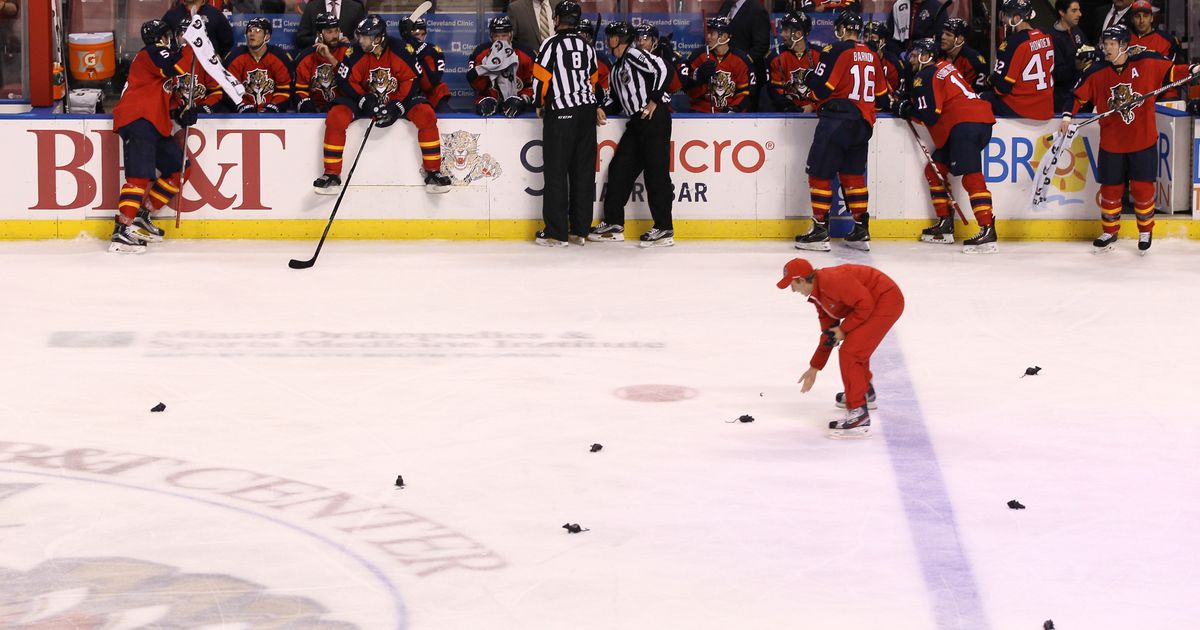 Rats! Panthers get penalized twice after toy rats hit ice | The Seattle ...