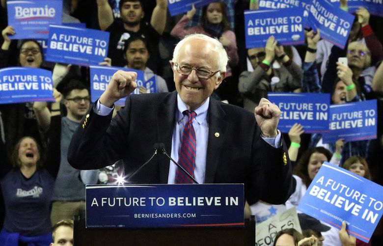 Bernie Sanders rallies thousands at Seattle’s KeyArena | The Seattle Times
