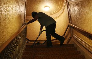 While we go about our lives, unsung cleaners wipe up the mess we make ...
