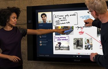 Microsoft’s giant-screen Surface Hub hits the market | The Seattle Times