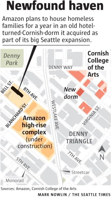 Amazon to set up temporary homeless haven on downtown campus | The ...