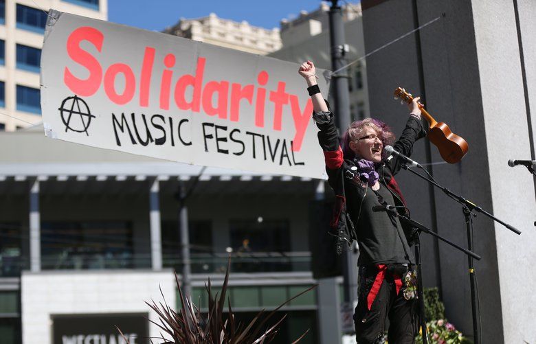 Photos from 2016 Seattle May Day | The Seattle Times