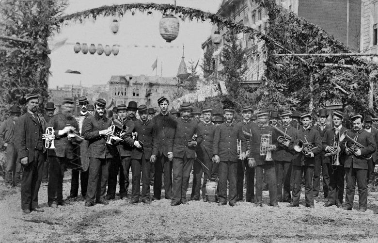 A grand Seattle parade honored Northern Pacific Railroad’s first ...