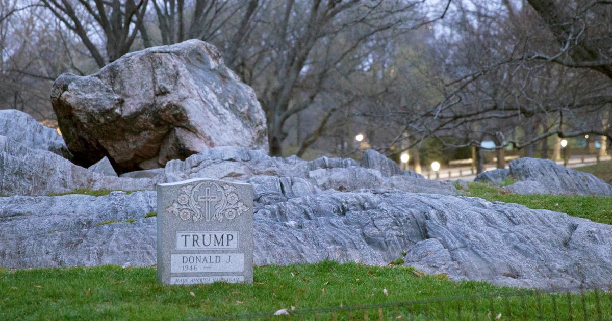 Report: NYC artist was behind Trump Central Park headstone | The ...