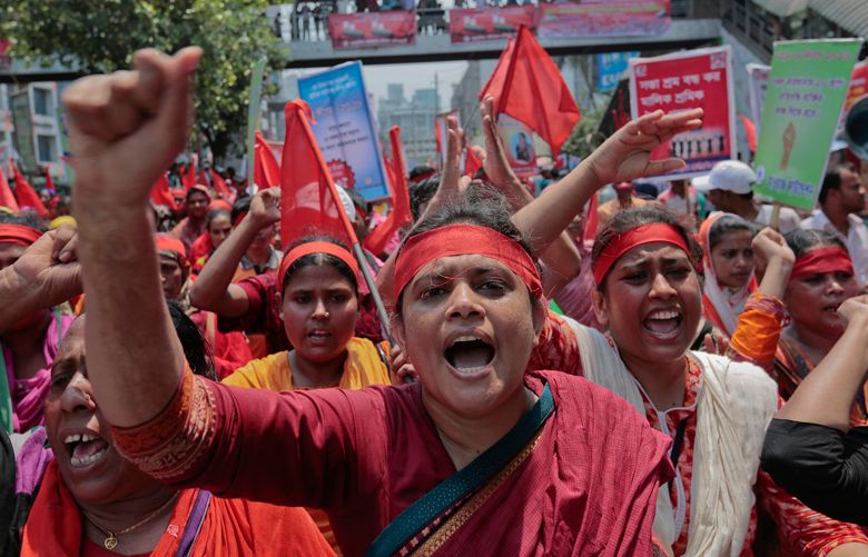 Trade unions hold rallies to mark May Day; clashes | The Seattle Times