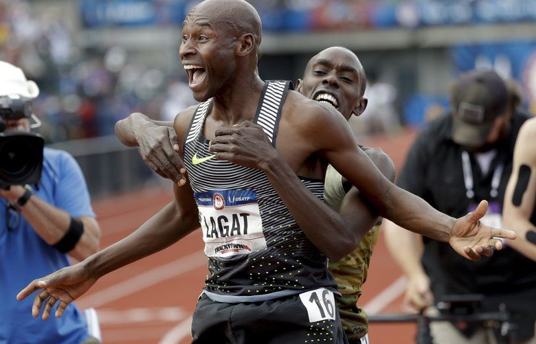 41-year-old Bernard Lagat wins the 5,000m to advance to fifth Olympics ...
