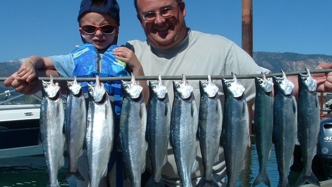 Deep waters of Lake Chelan in north-central Washington good for kokanee ...