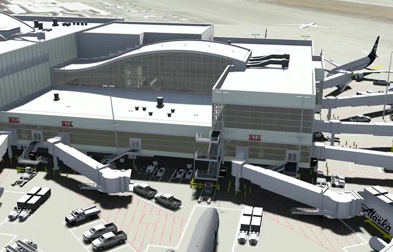 Expanded terminal for Alaska Airlines OK’d at Sea-Tac | The Seattle Times