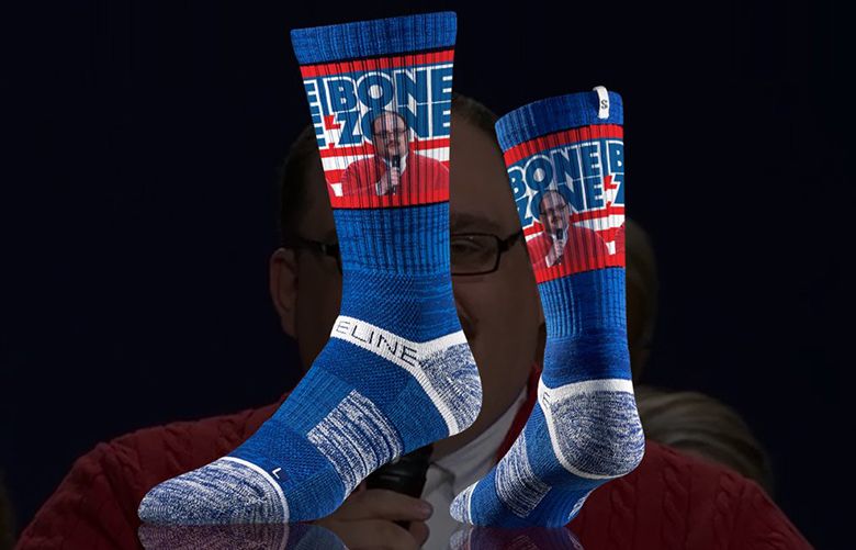 Seattle sock company reveals ‘Bone Zone’ sock in honor of debate star ...