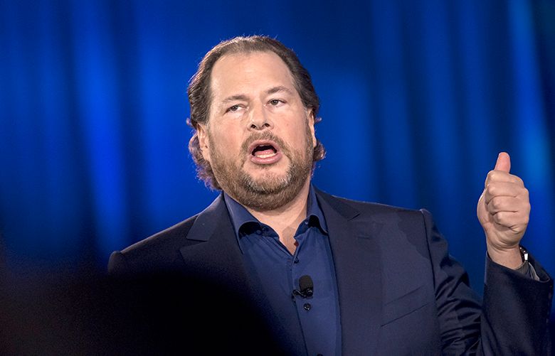 Salesforce’s Benioff ready to sell skeptics on Twitter acquisition ...
