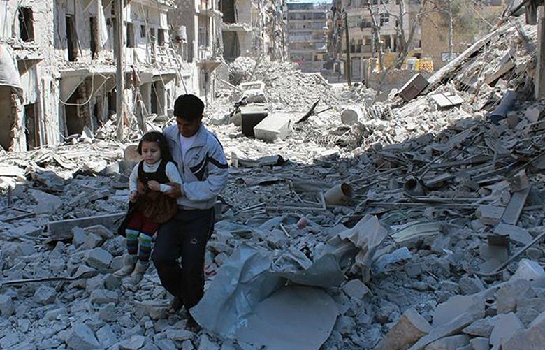 Syrian government press in their offensive on Aleppo | The Seattle Times