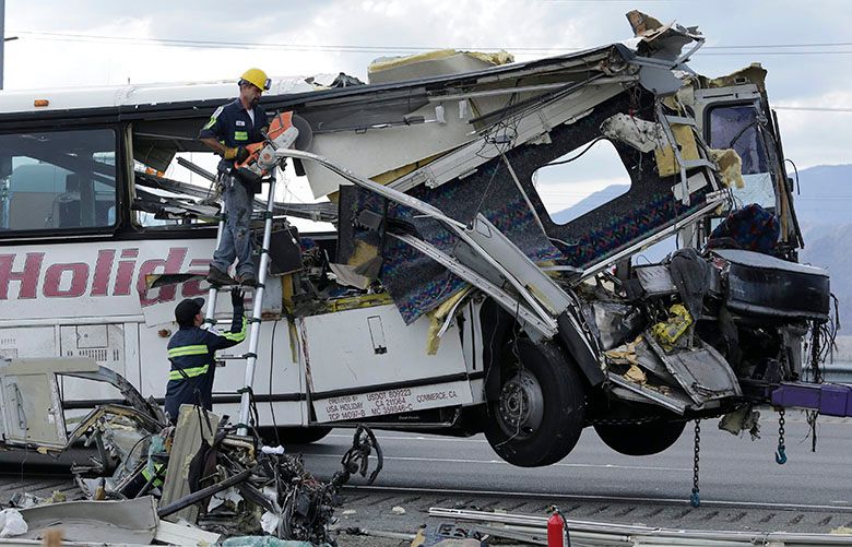 Authorities find no sign of braking by bus driver in crash | The ...