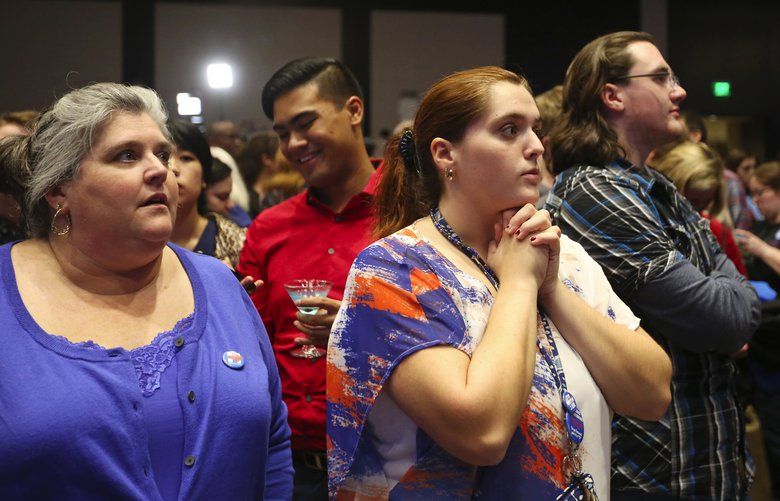 Washington state Democrats watch anxiously as Trump dominates early ...