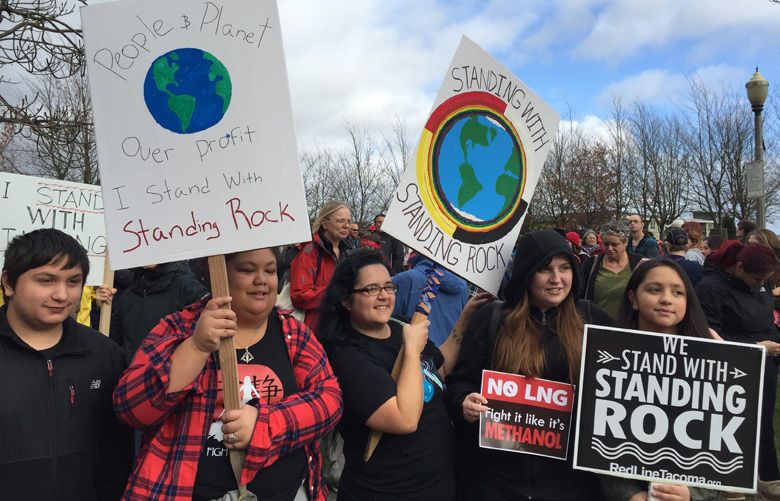 Live updates from Tacoma protest of Dakota Access Pipeline | The ...