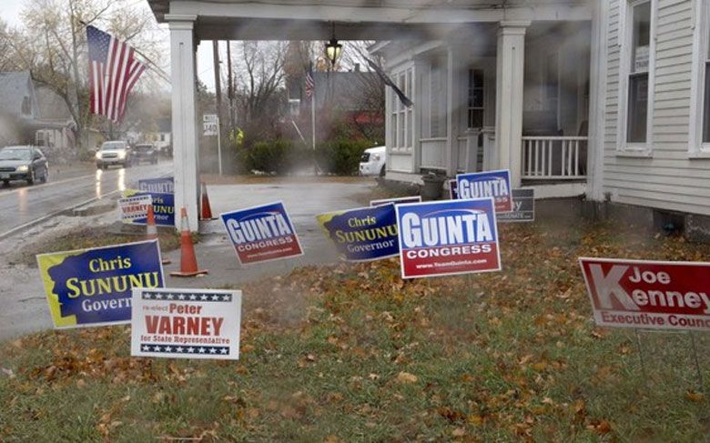 Old-fashioned political yard signs sprout in digital age | The Seattle ...