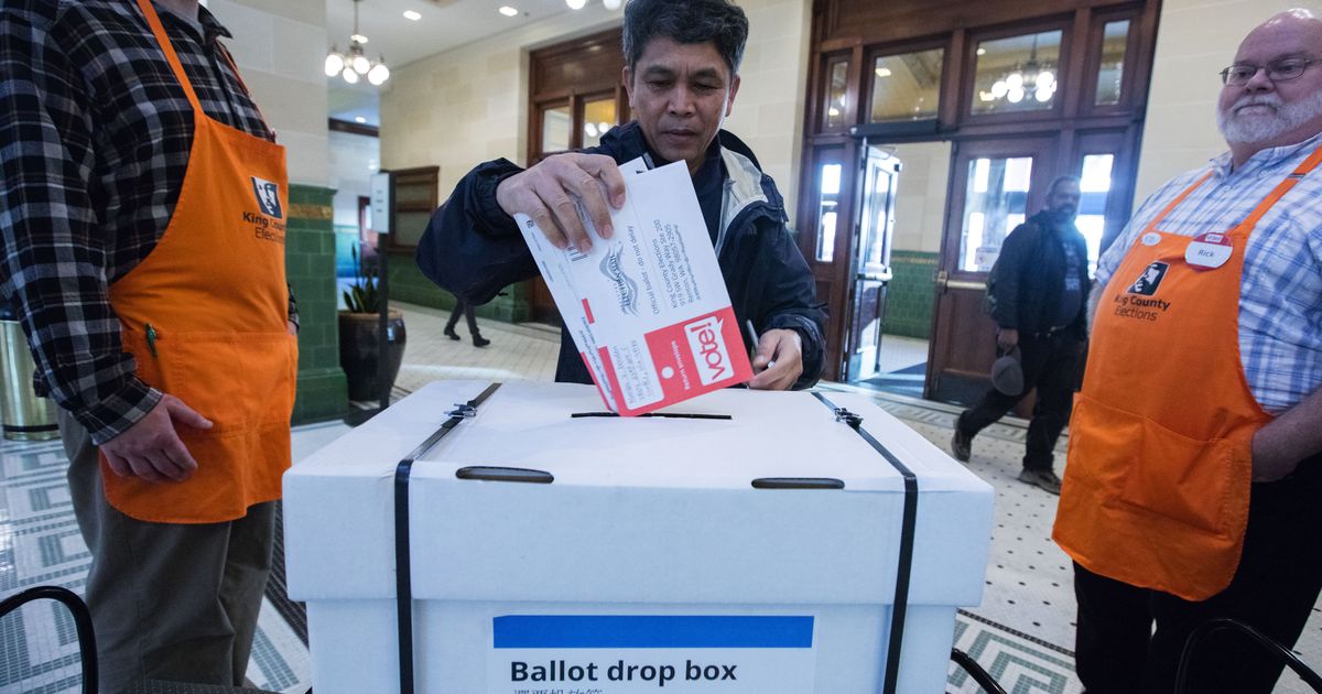 Ballot drop boxes surge in popularity among voters | The Seattle Times