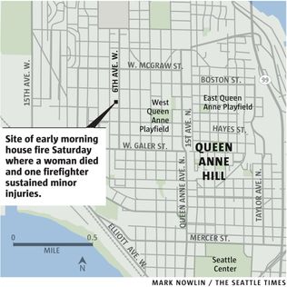 Elderly woman trapped in house dies in Queen Anne fire | The Seattle Times