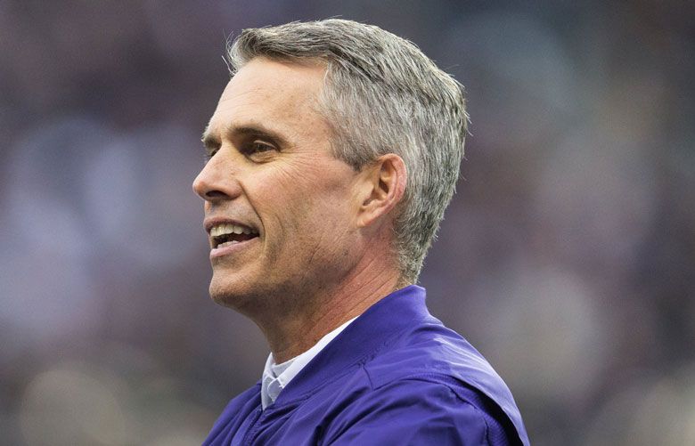 UW football coach Chris Petersen pushes players on and off the field to ...