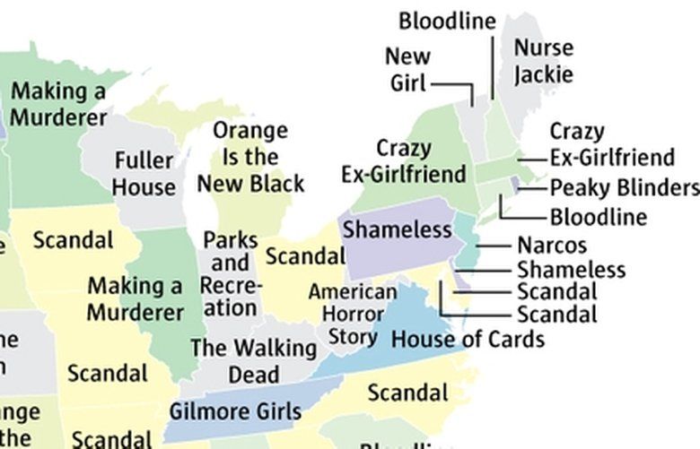 State by state, map shows most binge-watched TV shows | The Seattle Times