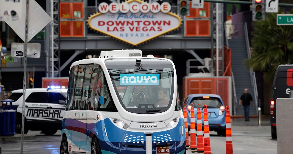 Driverless shuttle is tested in downtown Las Vegas | The Seattle Times