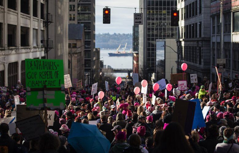 Record Seattle crowd asserts women’s rights: ‘Trump has galvanized ...