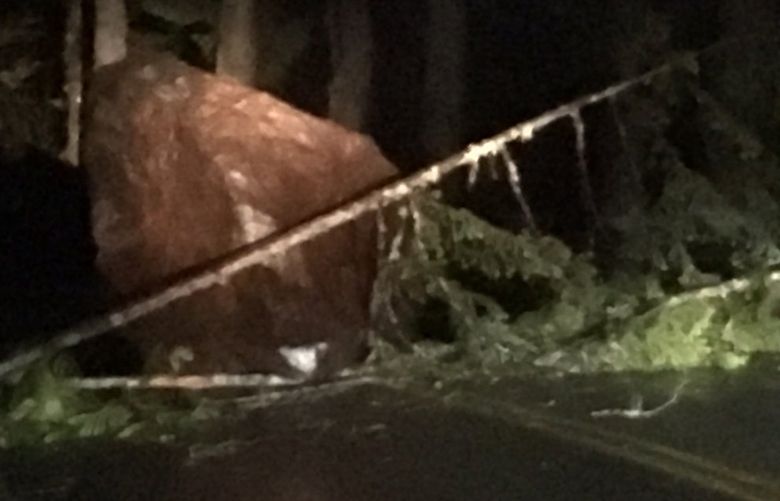 Check out huge boulder blocking highway near Lake Crescent | The ...