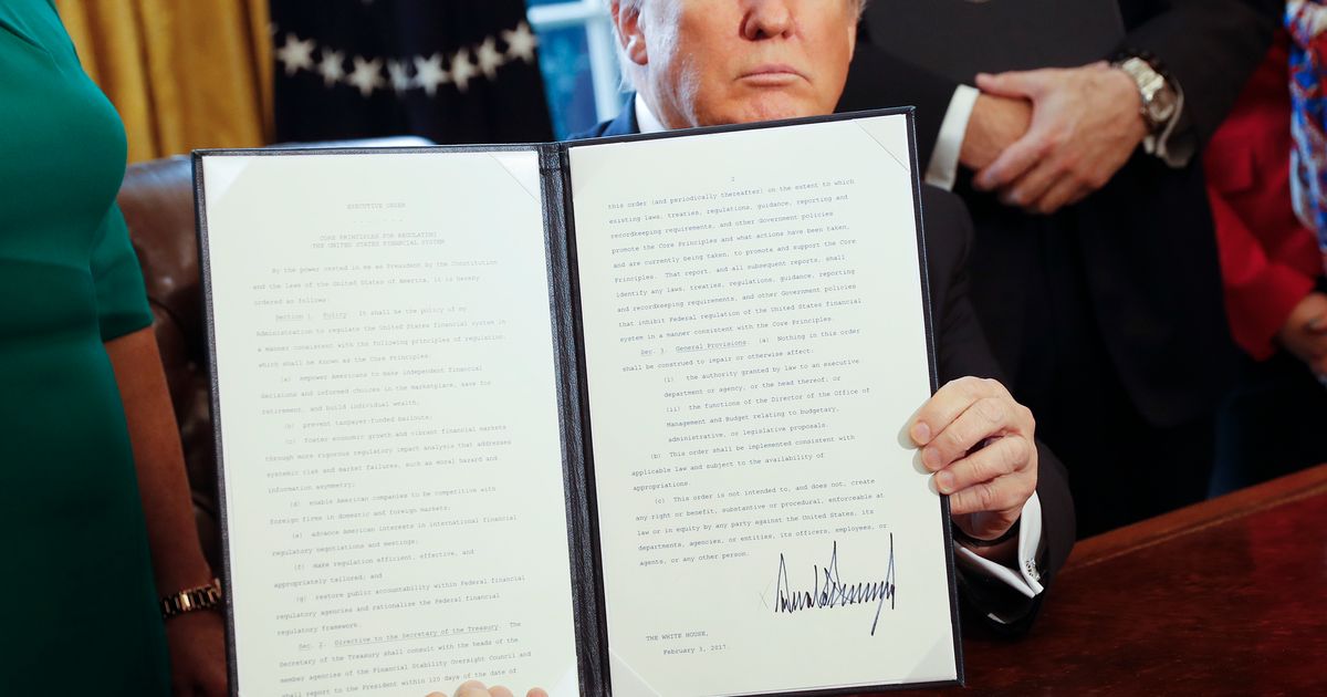 Trump launches his attack on banks’ financial restraints | The Seattle ...