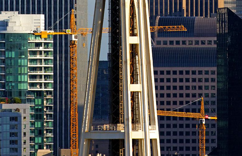 Downtown construction projects reach new peak | The Seattle Times
