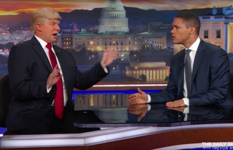 Watch: ‘President Trump’ visits ‘The Daily Show’ | The Seattle Times