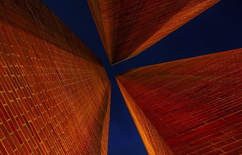 Reader’s Lens | Moon, with red brick | The Seattle Times