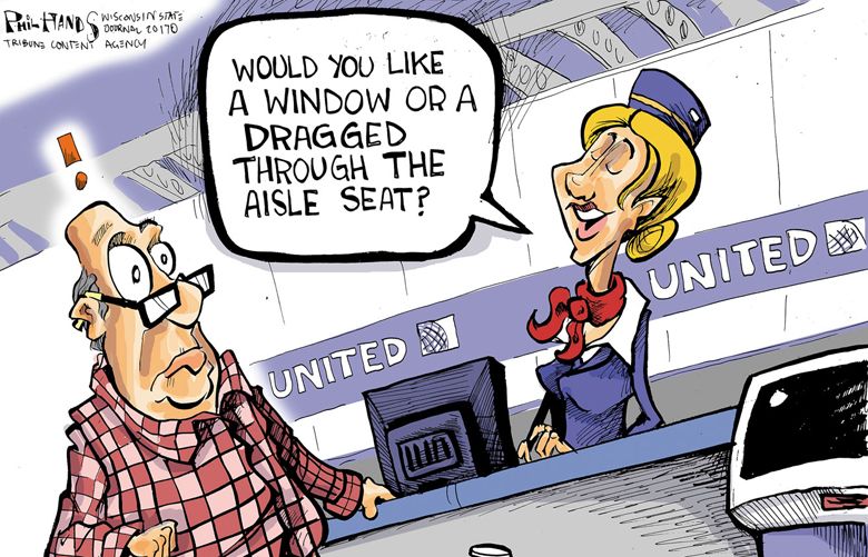 This week in cartoons: United’s unfriendly skies | The Seattle Times