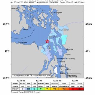 Small earthquake strikes off Port Townsend | The Seattle Times