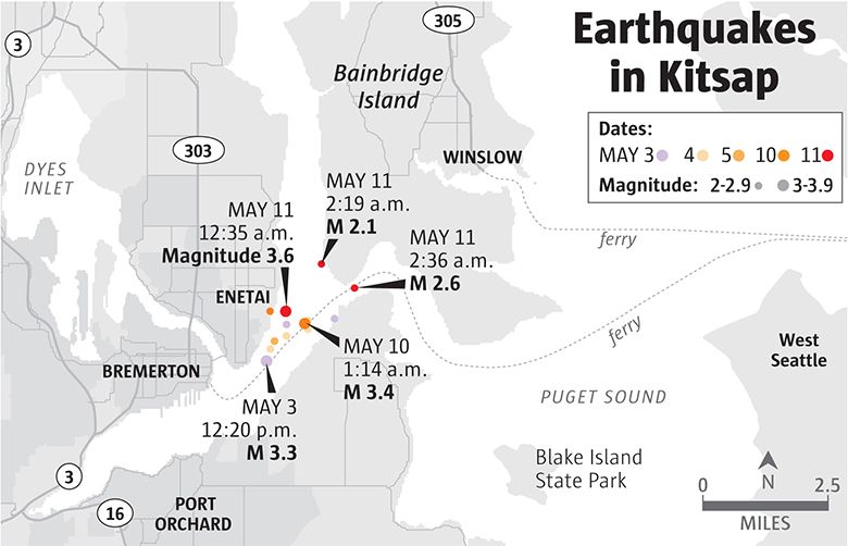 What happens after a swarm of earthquakes strikes the Seattle region ...