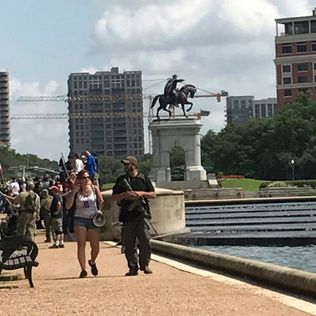 Correction: Protest-Sam Houston Statue story | The Seattle Times